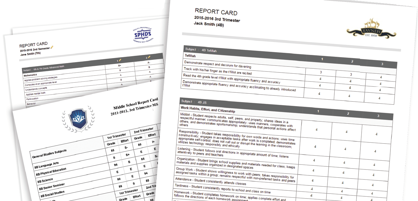 Report Cards & Progress Reports